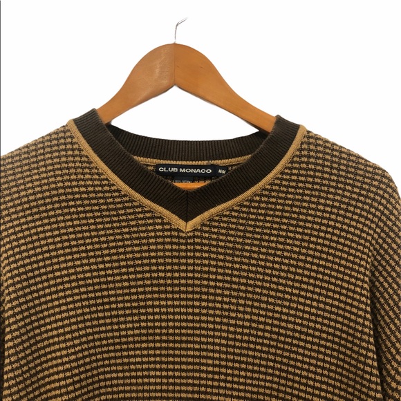 Club Monaco | Sweaters | Club Monaco Vintage Vneck Knit Sweater Medium ...